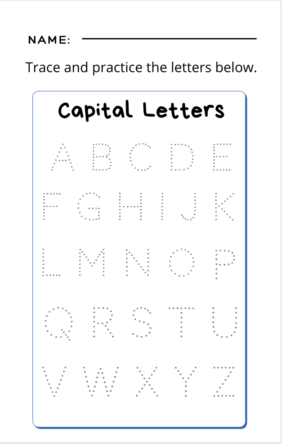 Trace Capital Letters - Dill Purple Geniuses